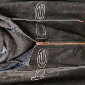 bebe | Tops | Bebe Velour Zip Hoodie 3x Nwt | Poshmark